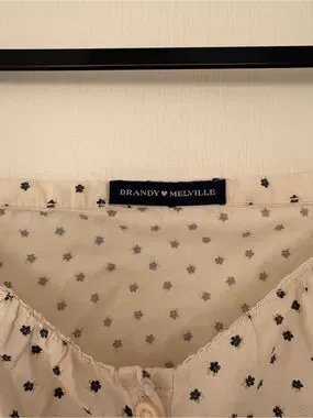 Brandy Melville | Dresses | Brandy Melville Light Cream Polka Dot ...